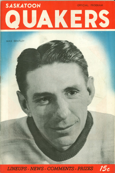 Maxwell “Max” Bentley Artifacts - Saskatchewan Sports Hall of Fame